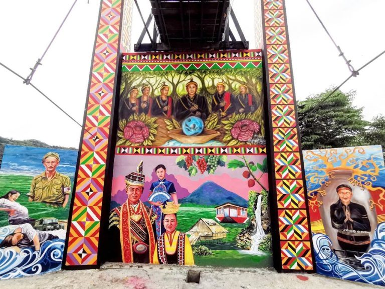 Mural Painting at Tamparuli Suspension Bridge | Sabahnites | Your ...